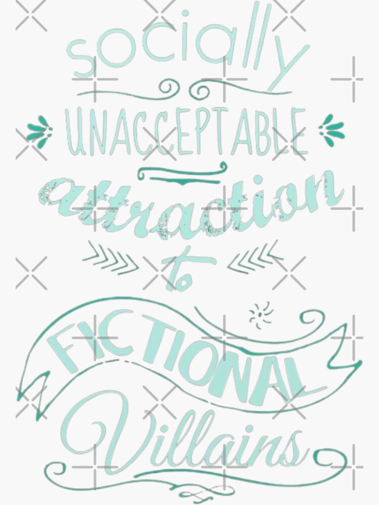 "Socially Unacceptable" Sticker for Sale by PottersArt | Redbubble