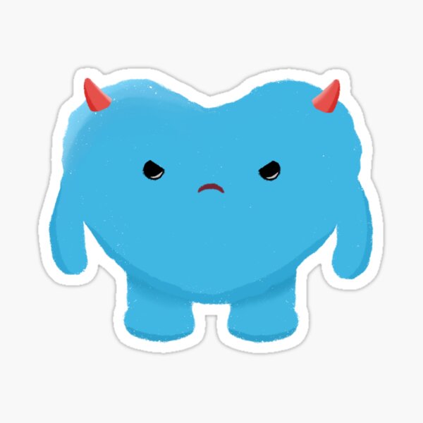 "Stray Kids Maxident Case 143 Heart Monster (Blue Pipi)" Sticker for ...