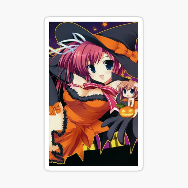 Manga Halloween Girl Sticker For Sale By Prince Of Sand Redbubble
