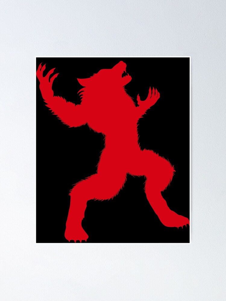 "Werewolf Roar Howl Wolf Beast Wolfman Beastman " Poster for Sale by ...
