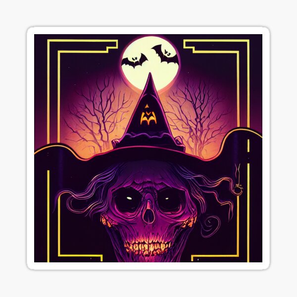 "Halloween Night" Sticker for Sale by Ironicdoll | Redbubble