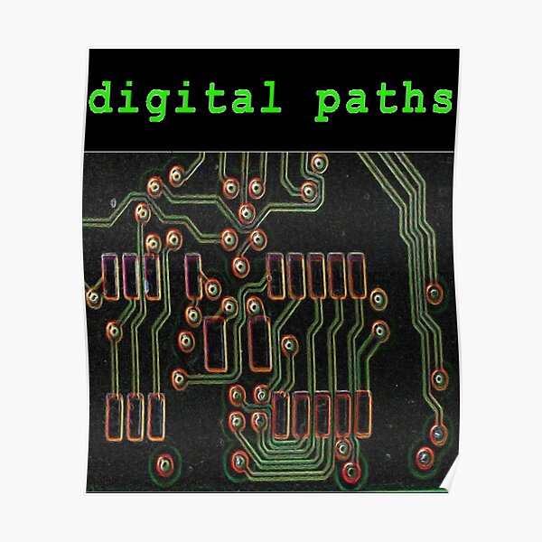 "digital paths" Poster for Sale by AndrzejKosiak | Redbubble