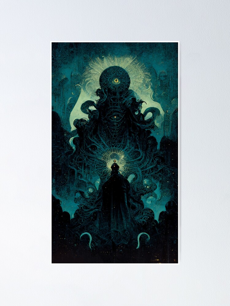 "The Shadow of Cthulhu" Poster for Sale by JaimeMunn | Redbubble