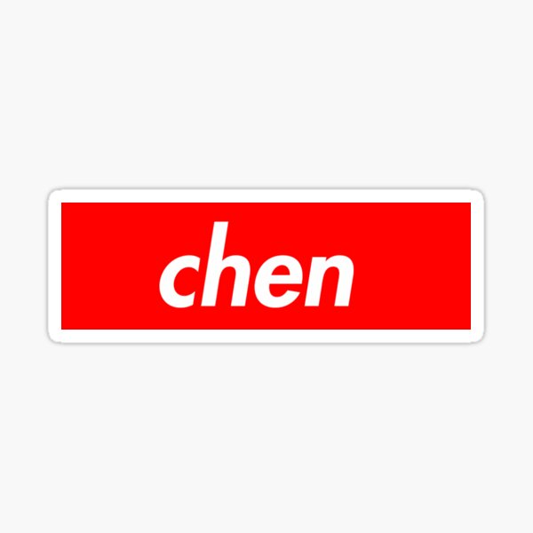 "chen " Sticker for Sale by thejessl | Redbubble