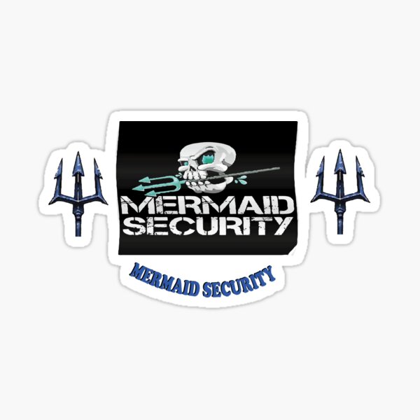 "mermaid security" Sticker for Sale by Designer020 | Redbubble