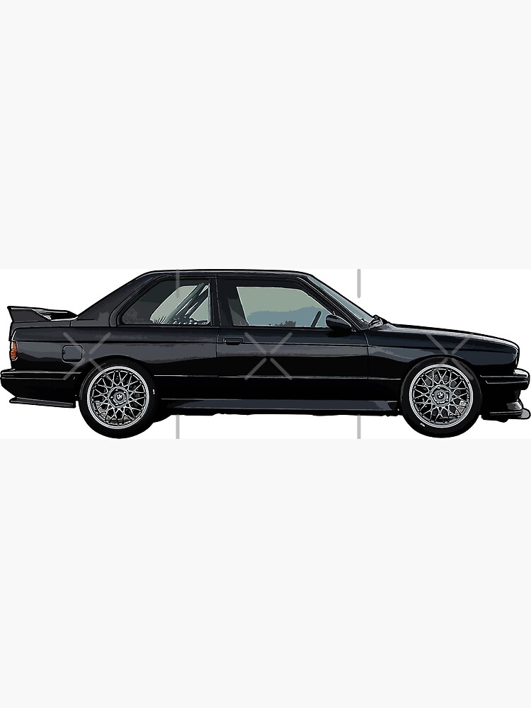 "E30 Side View Illustration" Poster for Sale by Arizka-Std | Redbubble