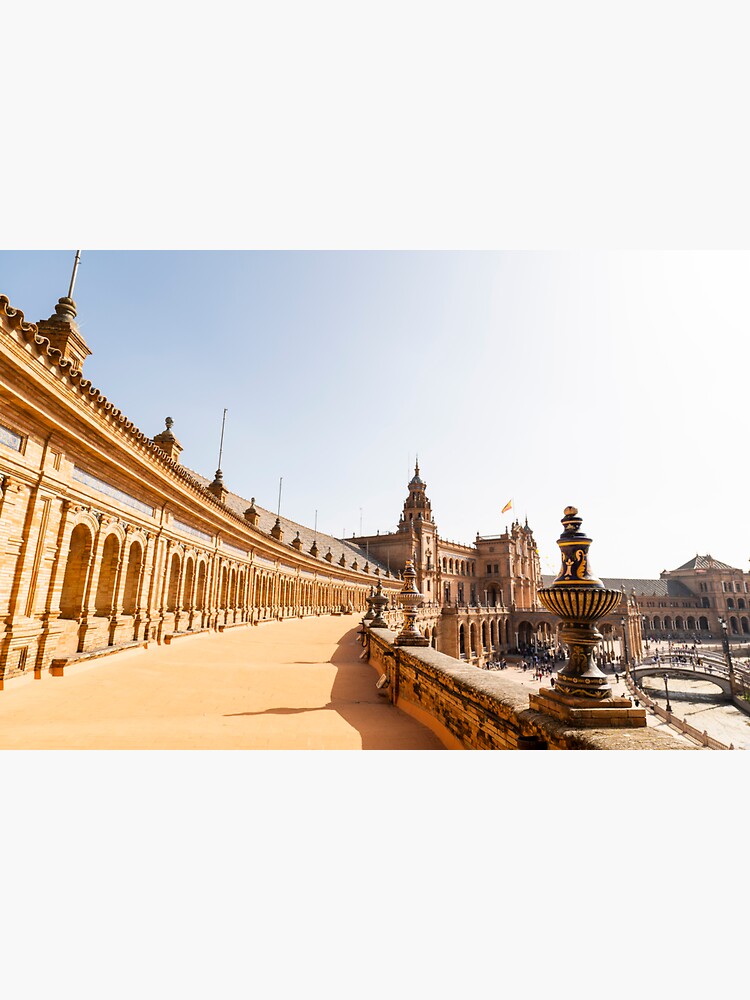 "Plaza de España Seville Colors 4" Sticker for Sale by designbymarcs ...