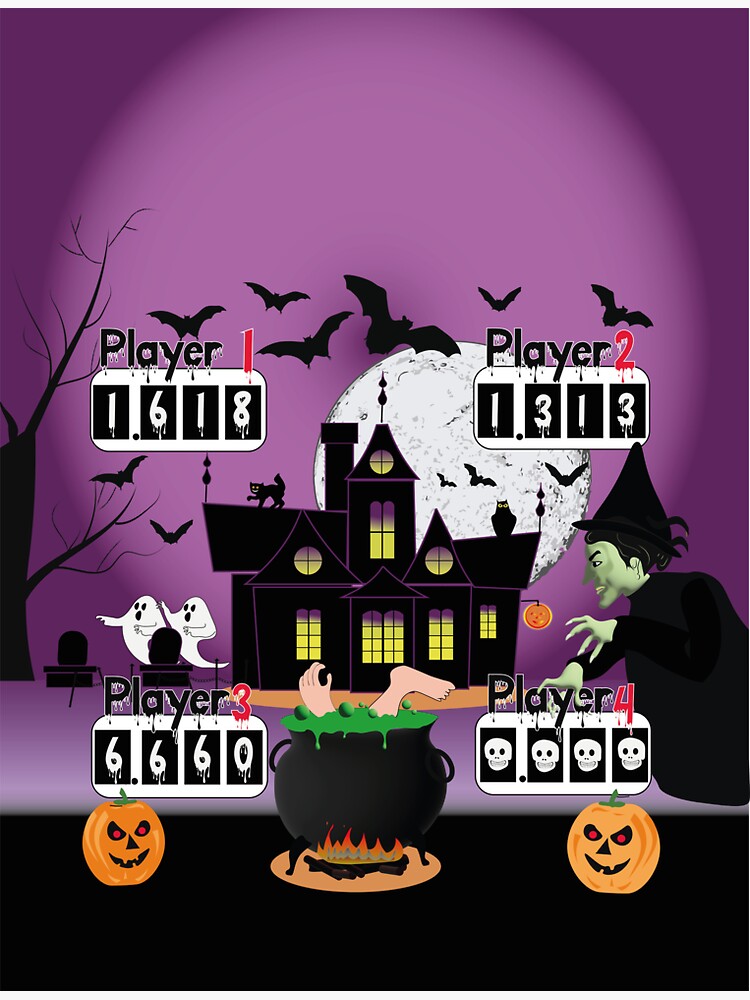 "The spooky Halloween pinball machine." Sticker for Sale by Nanar1984 ...