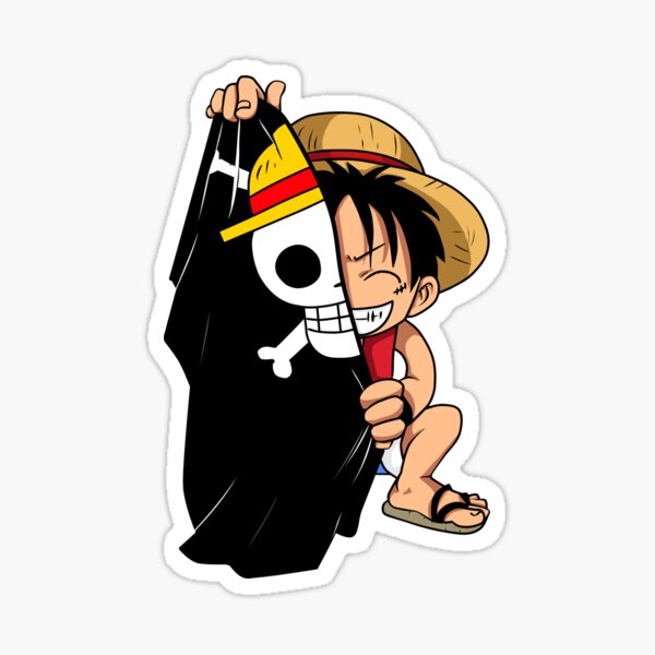 "luffy one piece" Sticker for Sale by youranimeworld | Redbubble