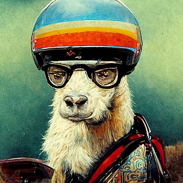 "Riding Lama" Sticker for Sale by XXMachina | Redbubble