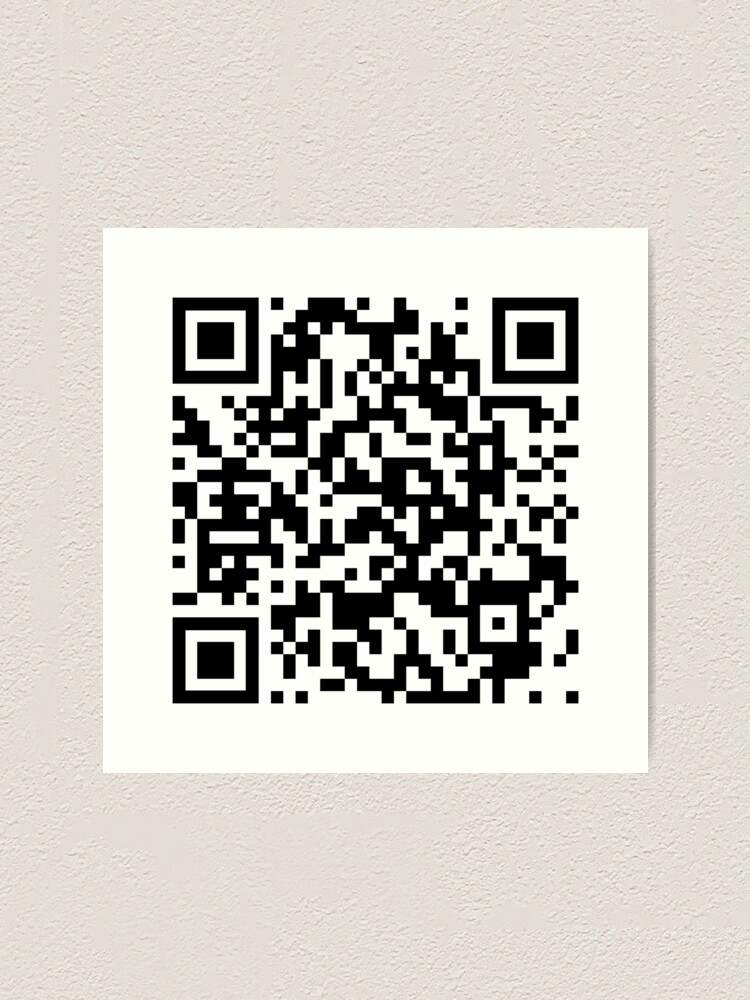 Impression artistique « Code QR de gâteau de cheveux pour les farces ...