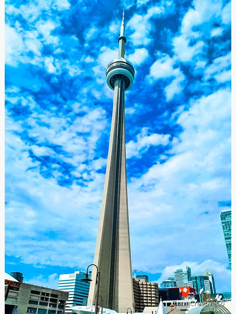 "CN Tower Toronto" Sticker for Sale by CrazyCreativeCo | Redbubble
