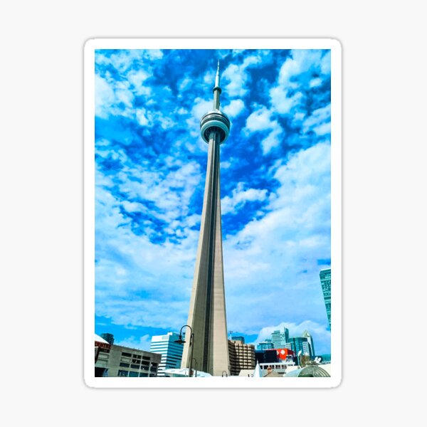 "CN Tower Toronto" Sticker for Sale by CrazyCreativeCo | Redbubble