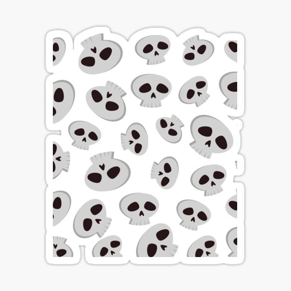 "cute skull" Sticker for Sale by GriseldaAngela | Redbubble