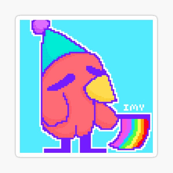 "pride bird!" Sticker for Sale by Imytheone | Redbubble
