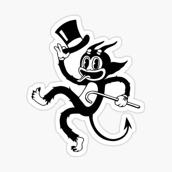 "Devil Willy Creepy Cute Occult Classic T-Shirt" Sticker for Sale by ...