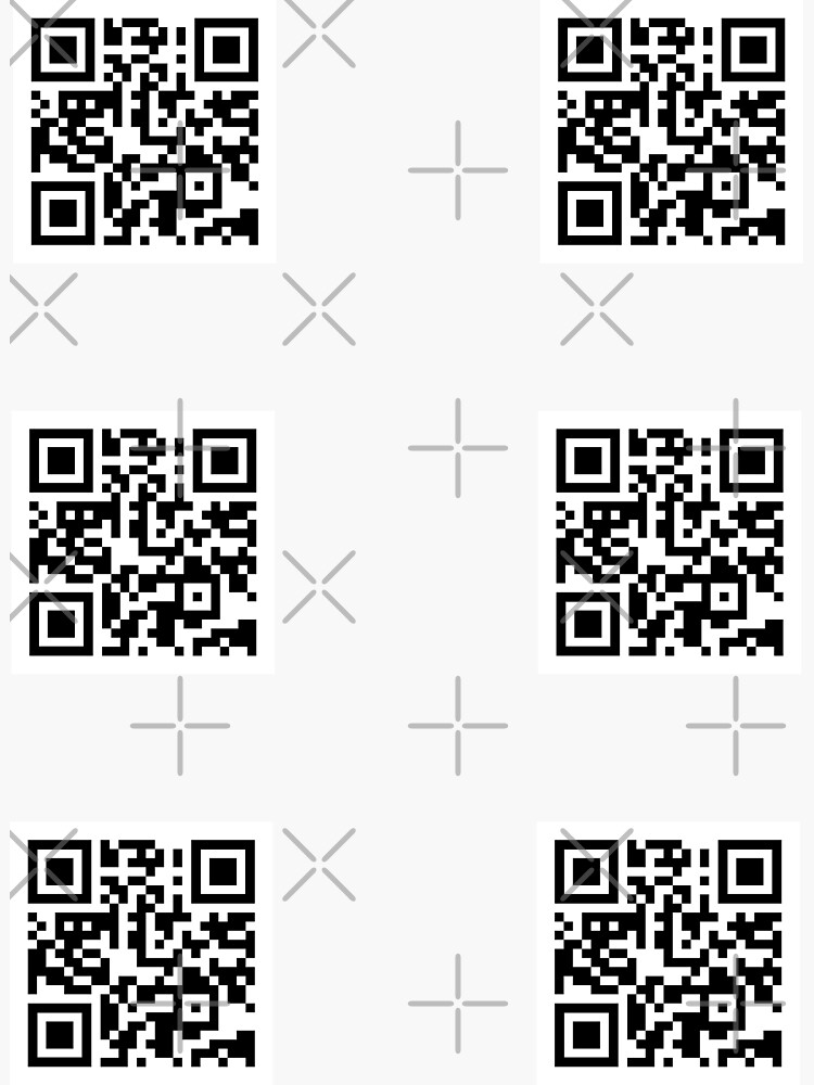 "Set 6x Useless Web QR code " Sticker for Sale by zetaexe | Redbubble
