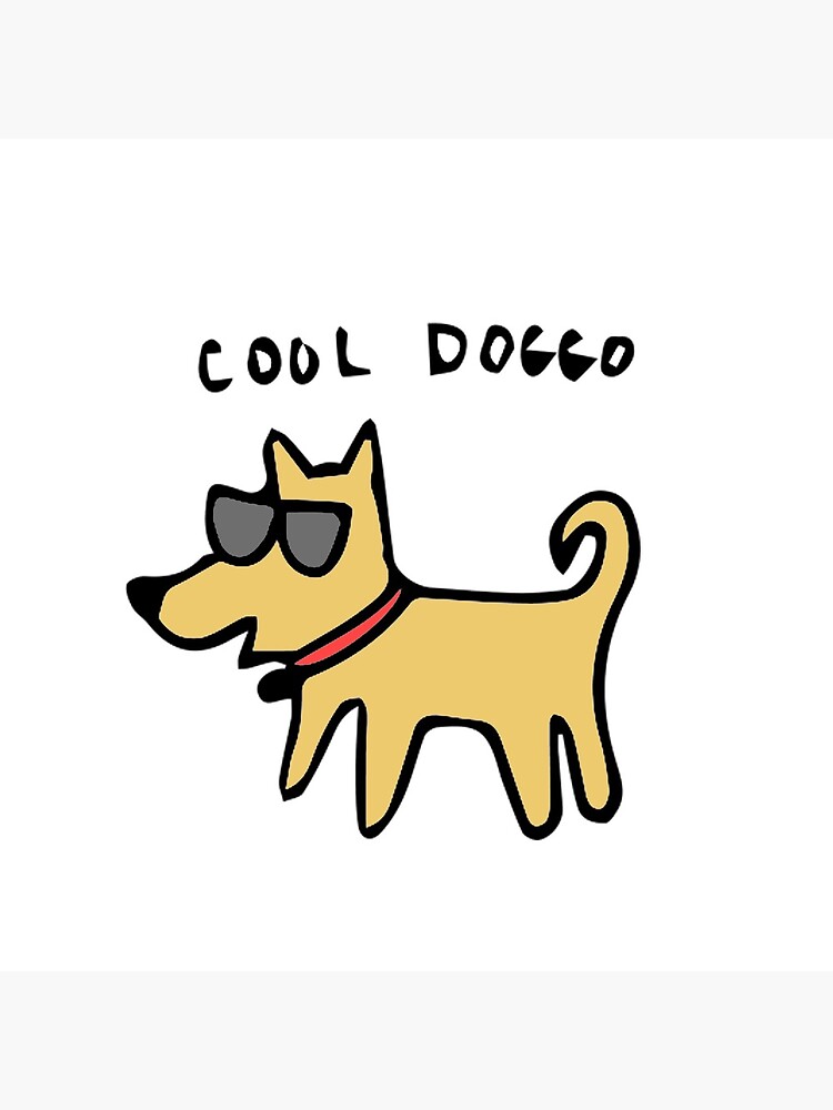 "Cool Doggo with sunglasses" Poster by akachayy | Redbubble