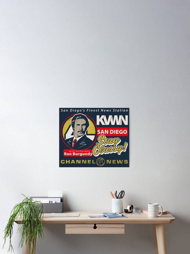 "Channel 4 KVWN San Diego" Poster for Sale by alhern67 | Redbubble