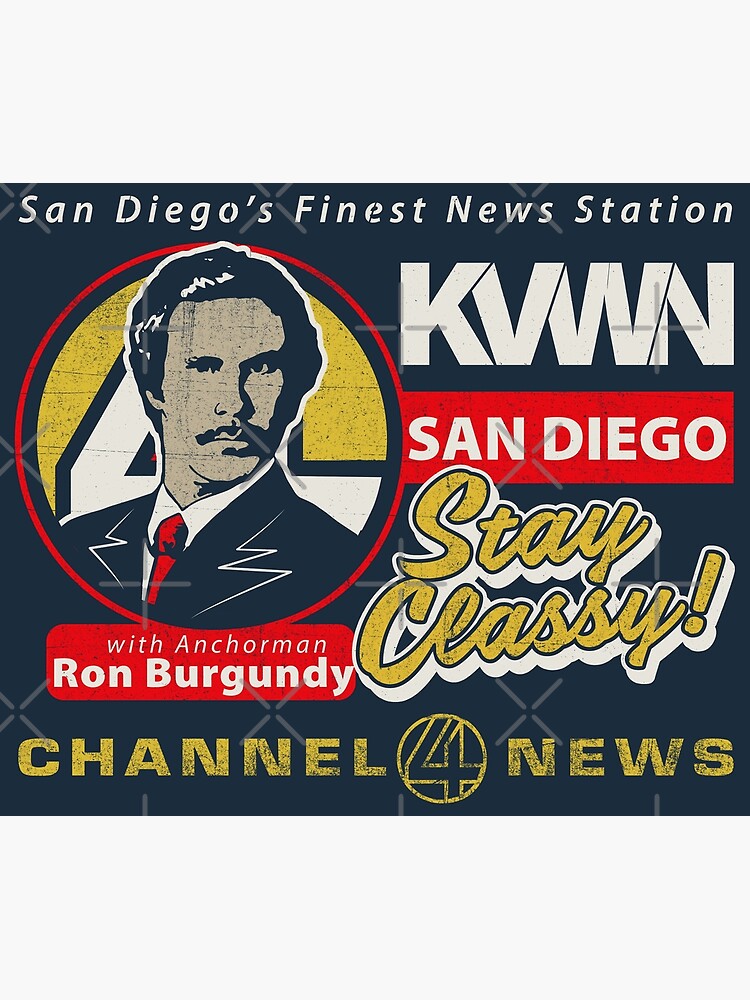 "Channel 4 KVWN San Diego" Poster for Sale by alhern67 | Redbubble