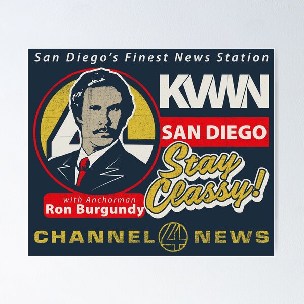 "Channel 4 KVWN San Diego" Poster for Sale by alhern67 | Redbubble