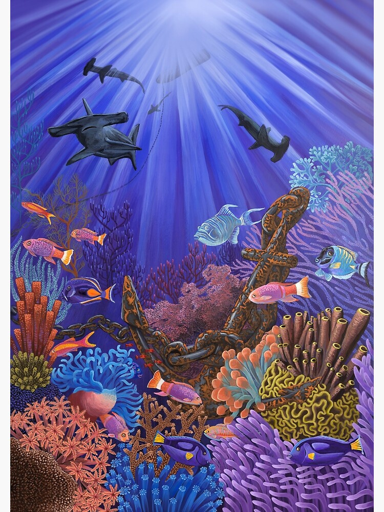 "Underwater coral reef" Poster for Sale by Ruta | Redbubble