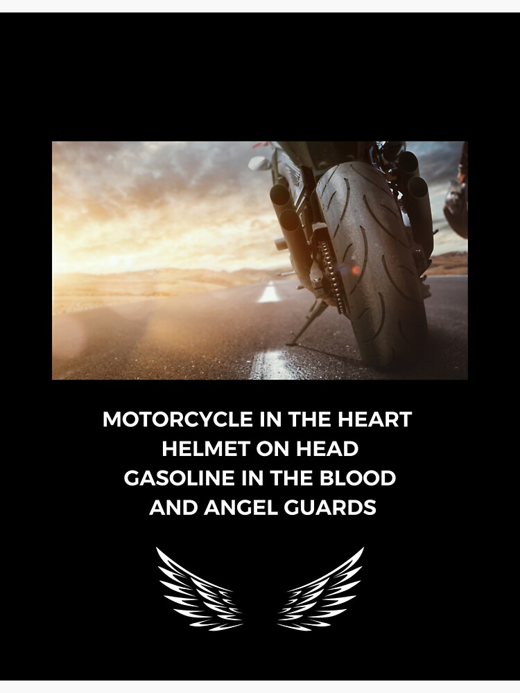 "Motorcycle in the heart" Sticker for Sale by IPstudio | Redbubble
