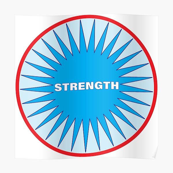"Strength Word Art" Poster for Sale by peterscarfo | Redbubble