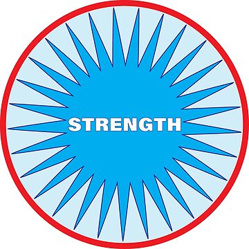 "Strength Word Art" Sticker for Sale by peterscarfo | Redbubble