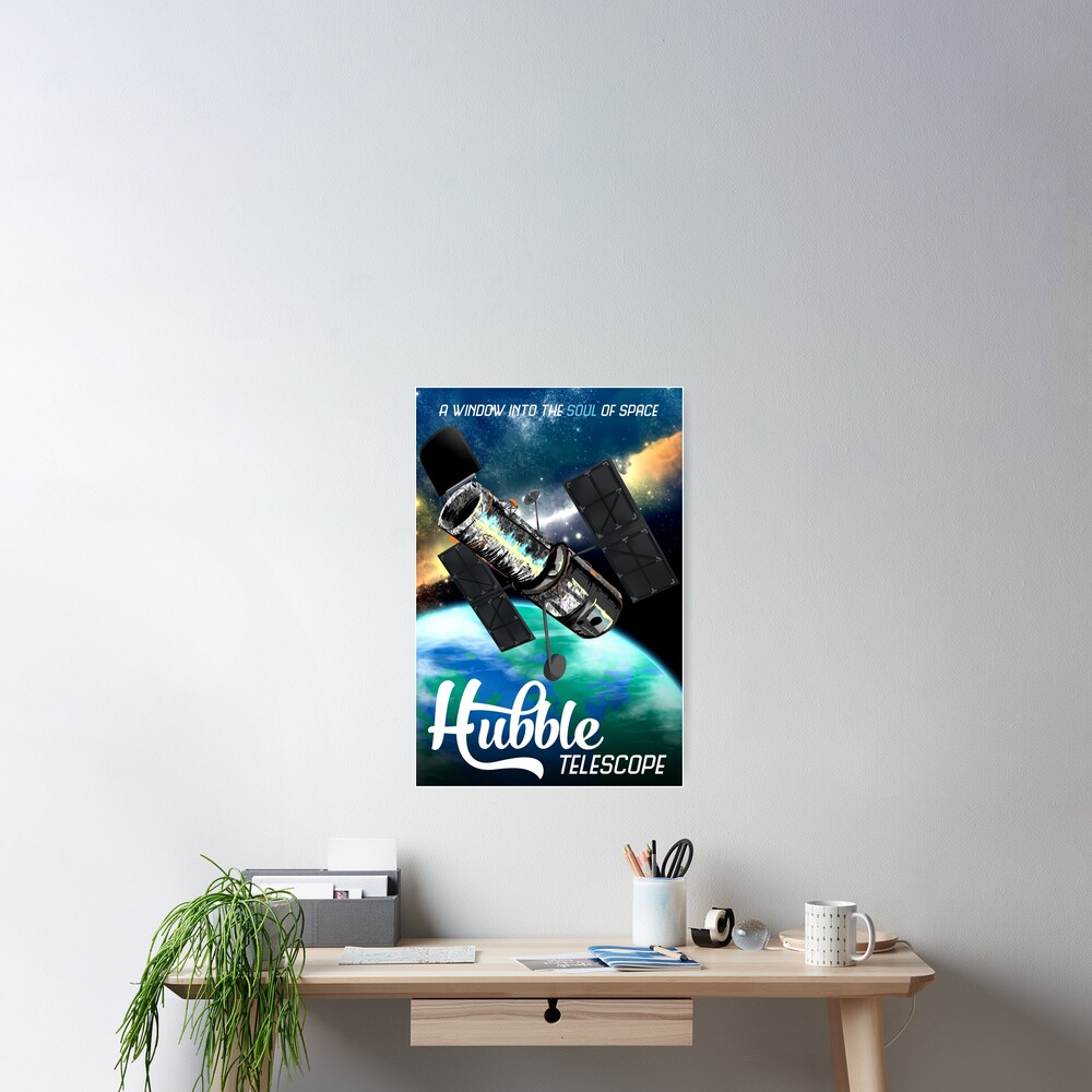 "Hubble Telescope Space Travel Poster" Poster for Sale by ...