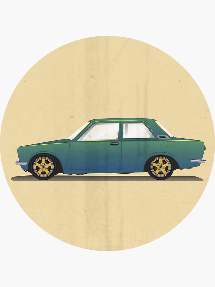 "Datsun 510" Sticker for Sale by Casey-Boy | Redbubble