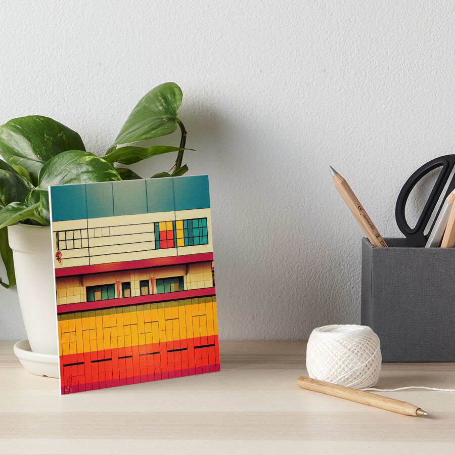 ""Nostalgia Arcade (1980s)" by VentureArt - Retro 80s Style Abstract ...