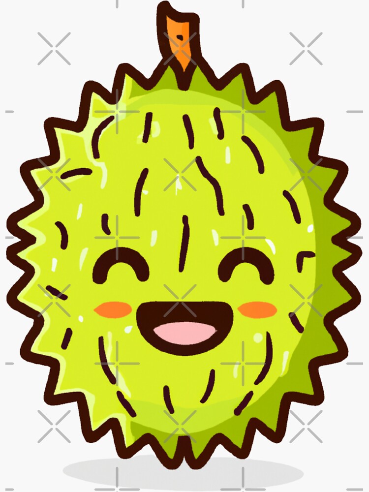 "Jackfruit Jacky" Sticker for Sale by designedfeeling | Redbubble