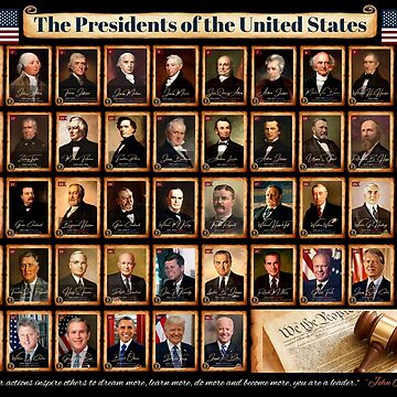 "Presidents of the United States of America Horizontal in Full Color ...