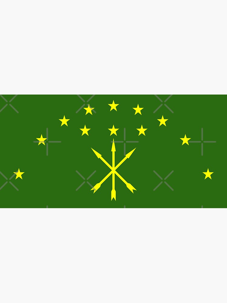 "Flag of Circassia" Sticker for Sale by Freihalt | Redbubble