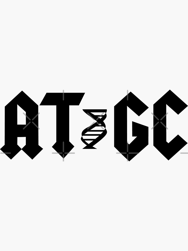 Pegatina «ATGC Biología Molecular Genética» de EstelleStar | Redbubble