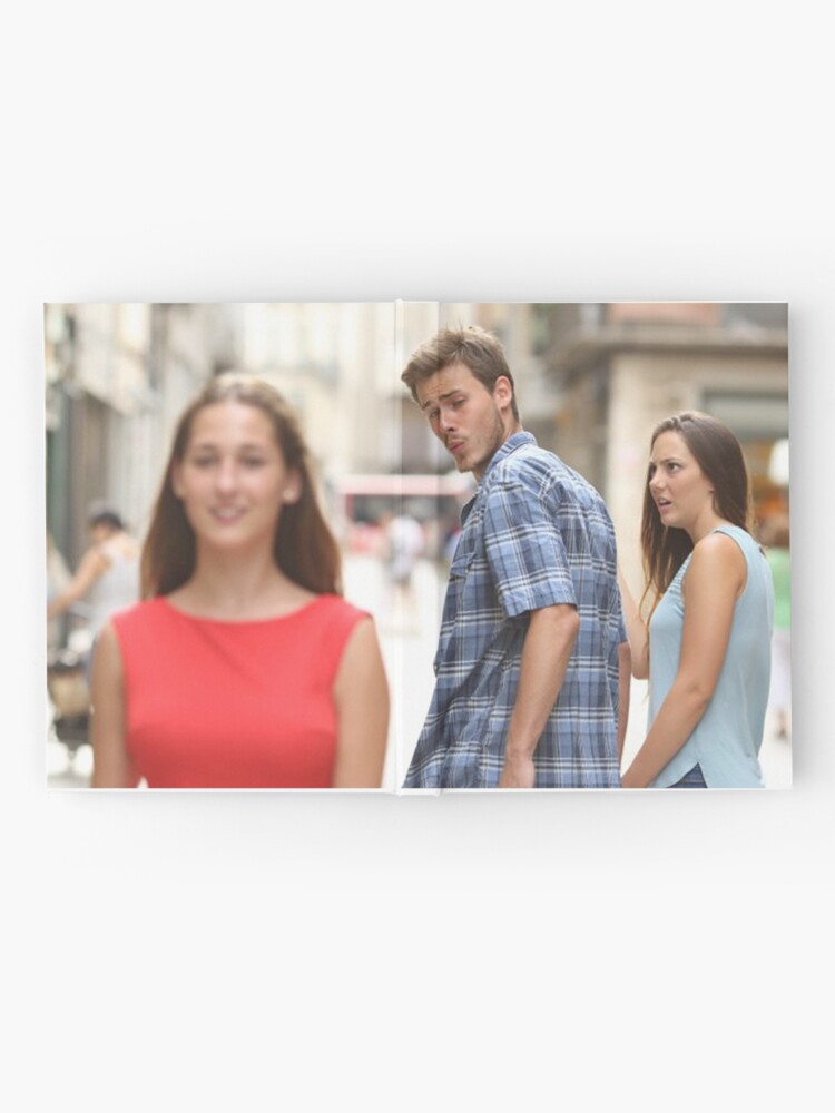 "Guy looking back meme" Journal for Sale by Bebito | Redbubble