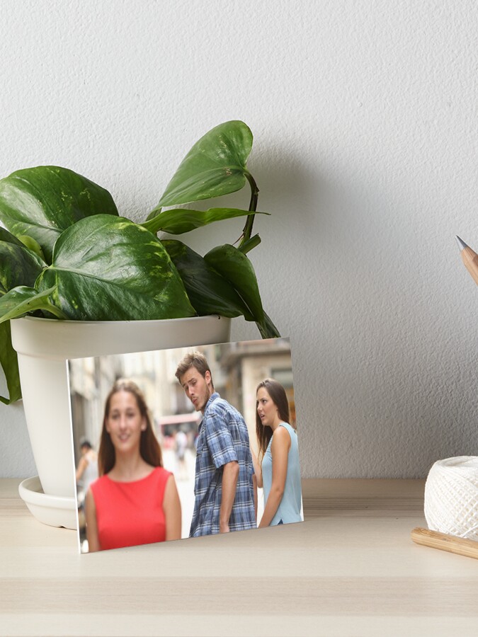 "Guy looking back meme" Art Board Print for Sale by Bebito | Redbubble