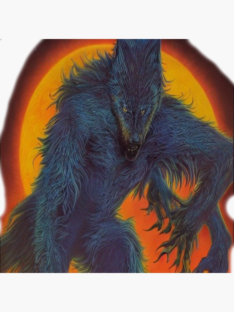 "werewolf" Sticker for Sale by BlueNinjaZ22 | Redbubble