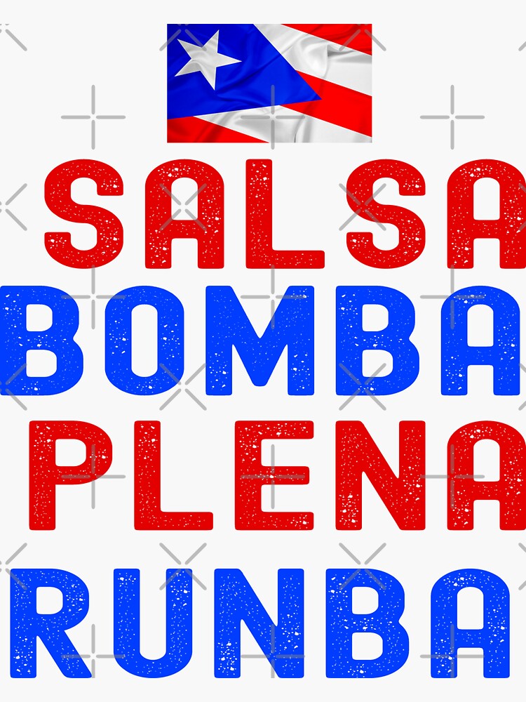 "Puerto rican music ,salsa,rumba" Sticker for Sale by erozzz | Redbubble