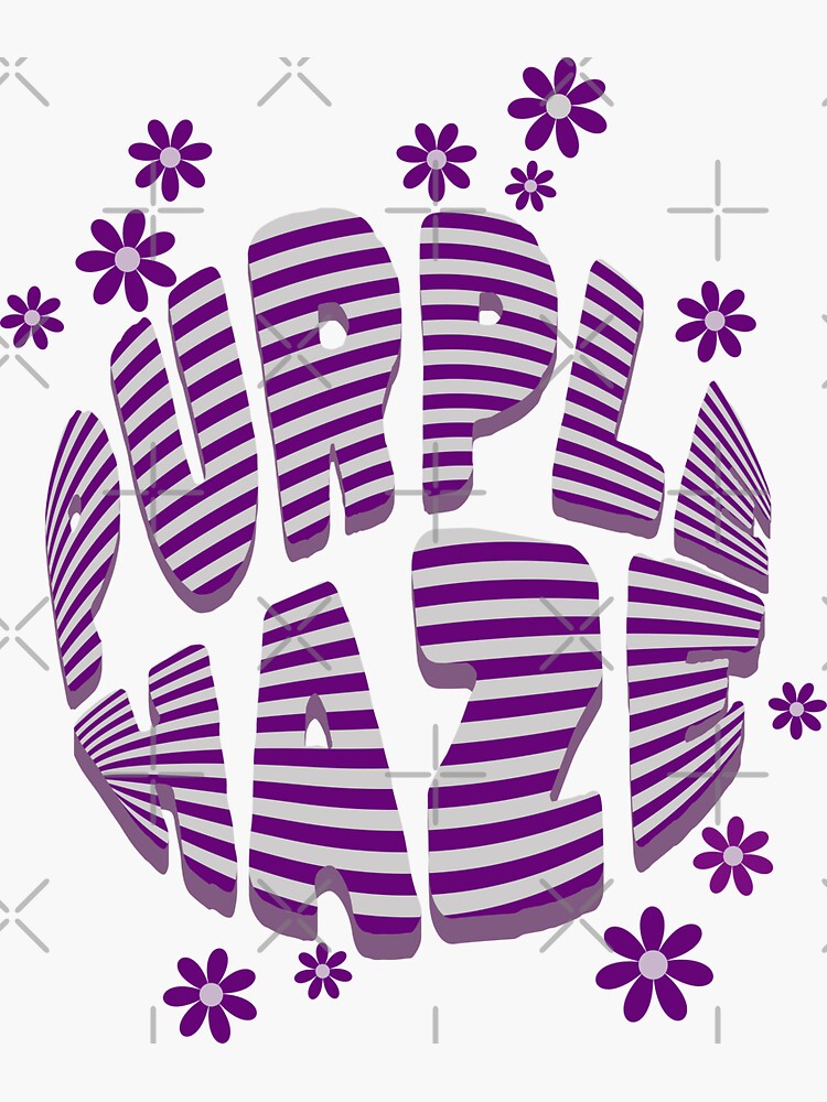 "Purple Haze Purple Stripe" Sticker for Sale by Emeris | Redbubble