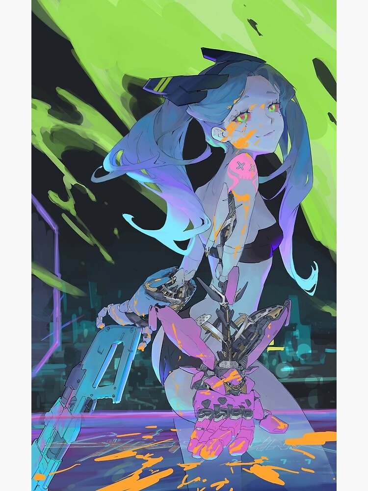 "Cyberpunk Edgerunners Rebecca Waifu-Design" Poster von BreakingStorms ...