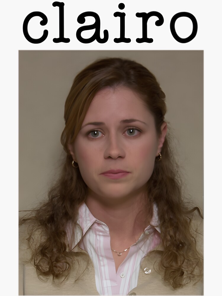 "Clairo Pam Beesly The Office Band T Parody Classic " Sticker for Sale ...