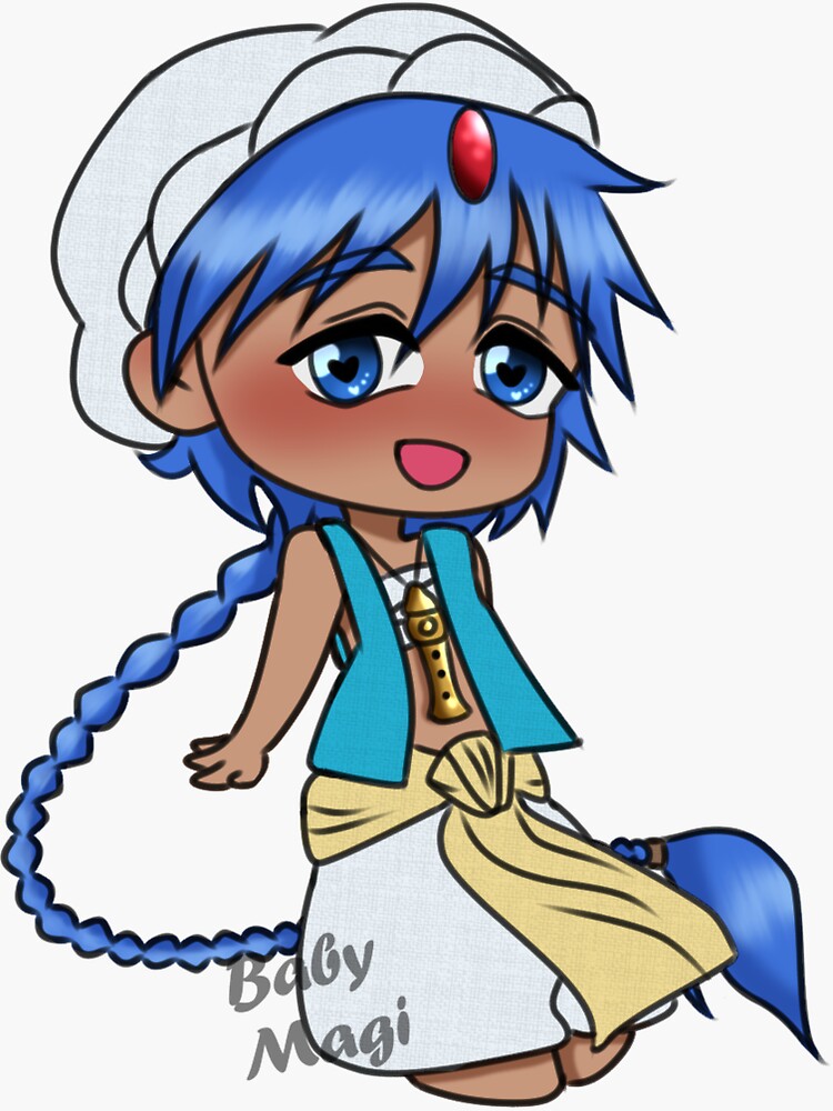 "Aladdin Chibi" Sticker for Sale by BabyMagi | Redbubble