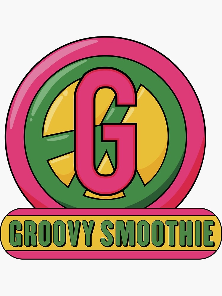 "Groovy Smoothie" Sticker for Sale by NubianEgyptian | Redbubble