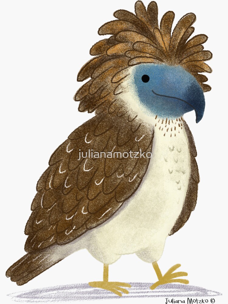 "Philippine Eagle" Sticker for Sale by julianamotzko | Redbubble