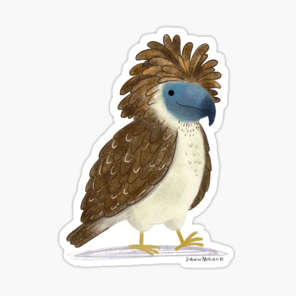 "Philippine Eagle" Sticker for Sale by julianamotzko | Redbubble