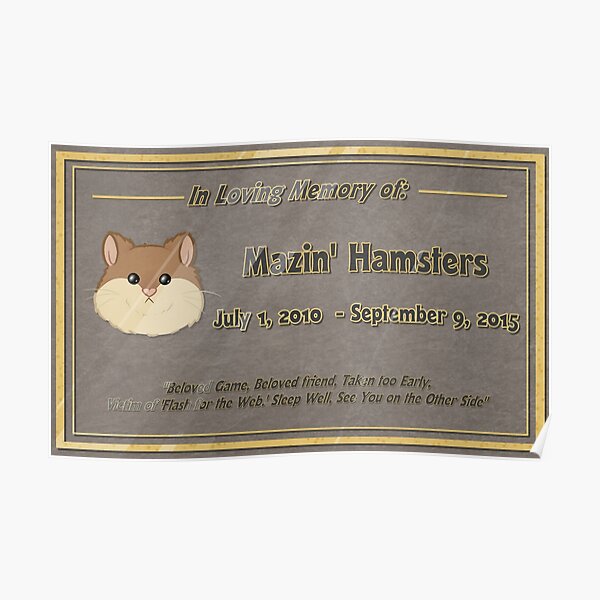 "In Memoriam" Poster for Sale by transfixt | Redbubble