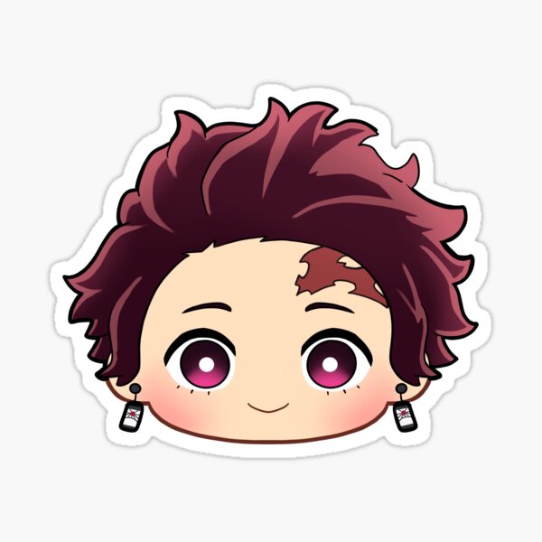 "Tanjiro Demon Slayer Chibi" Sticker for Sale by IntrovertMochi | Redbubble