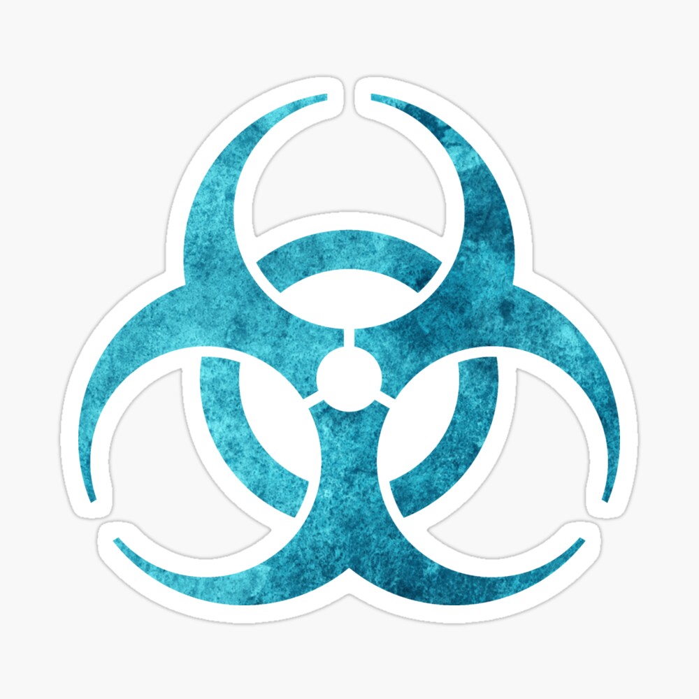 Blue Biohazard Logo